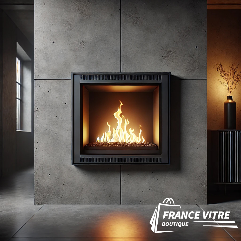 Vitre insert de poêle - EDILKAMIN - modèle - riga-49 - 591 x 293 x 4mm - autonettoyant | Leroy ...