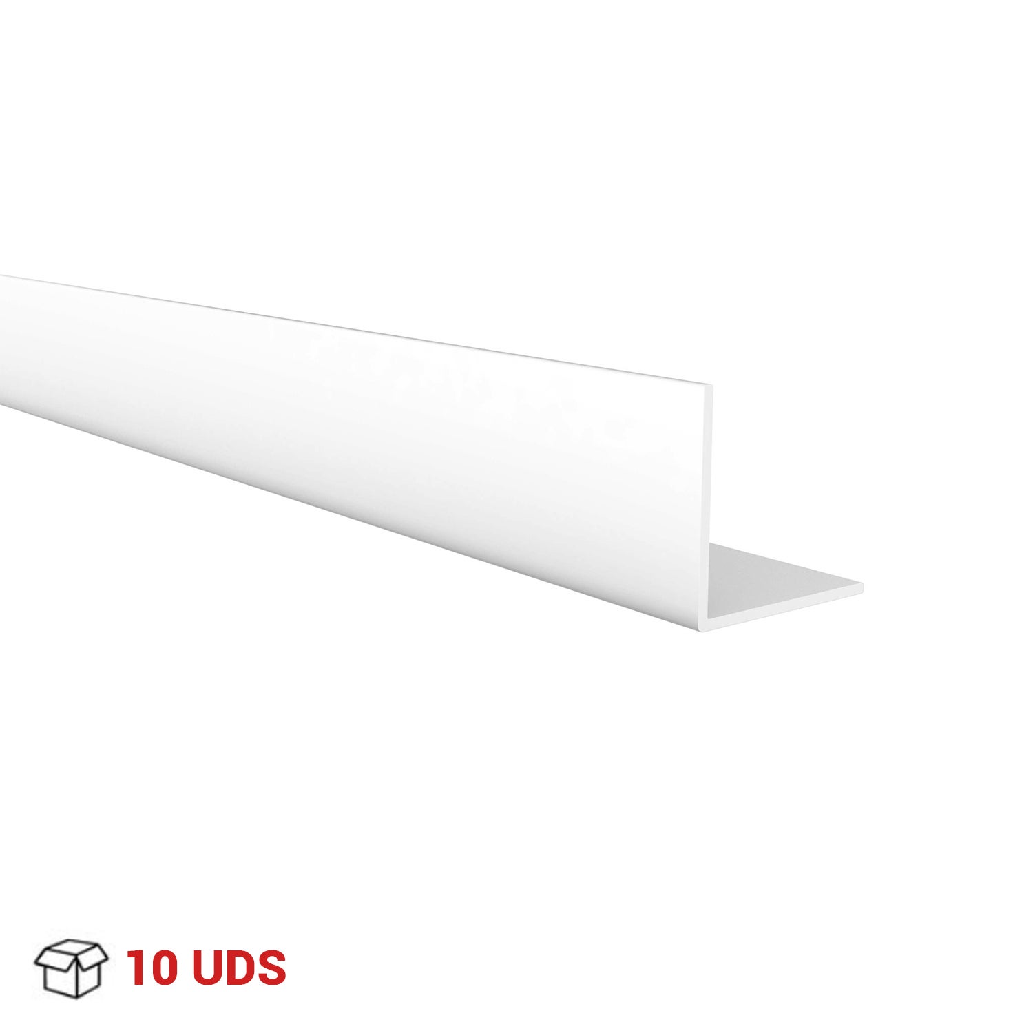 Cornière angle | Fabriqué en PVC | Finition blanche | Mesures 20*20 ...
