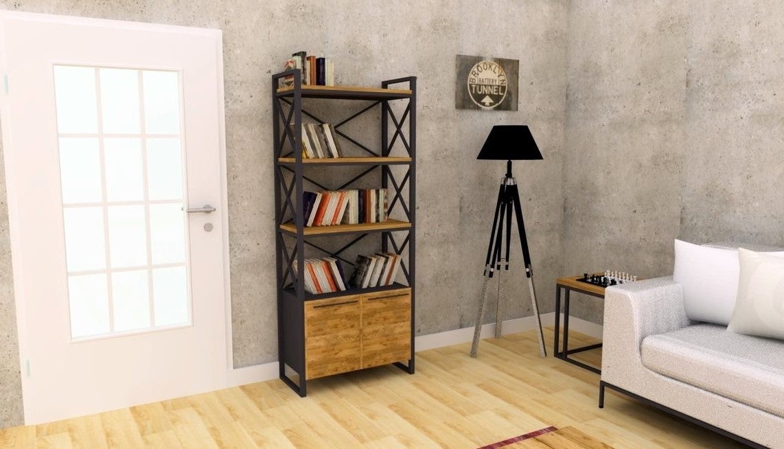 Bibliothèque SAVTON 80 cm chêne | Leroy Merlin