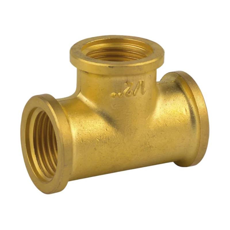 Raccord laiton en té - 3 axes femelles | Leroy Merlin