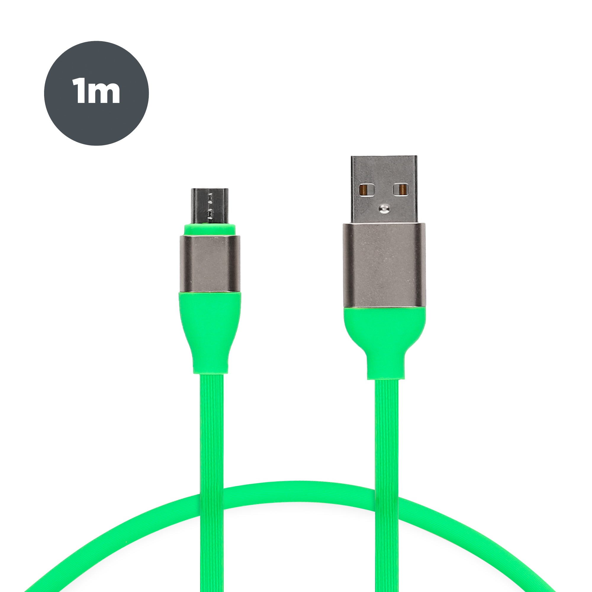 Câble USB vers Micro USB Contact 1,5 m Vert | Leroy Merlin