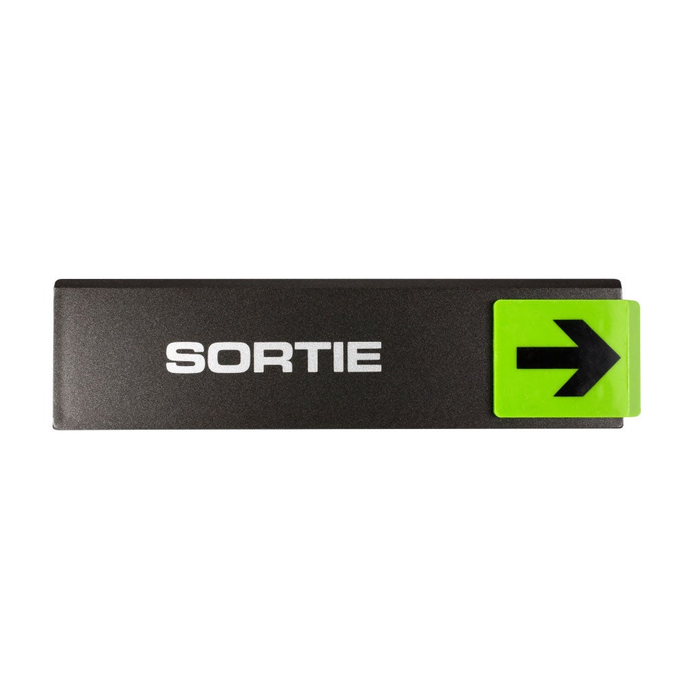 Plaque de porte Sortie flèche à droite - Europe design 175x45mm ...