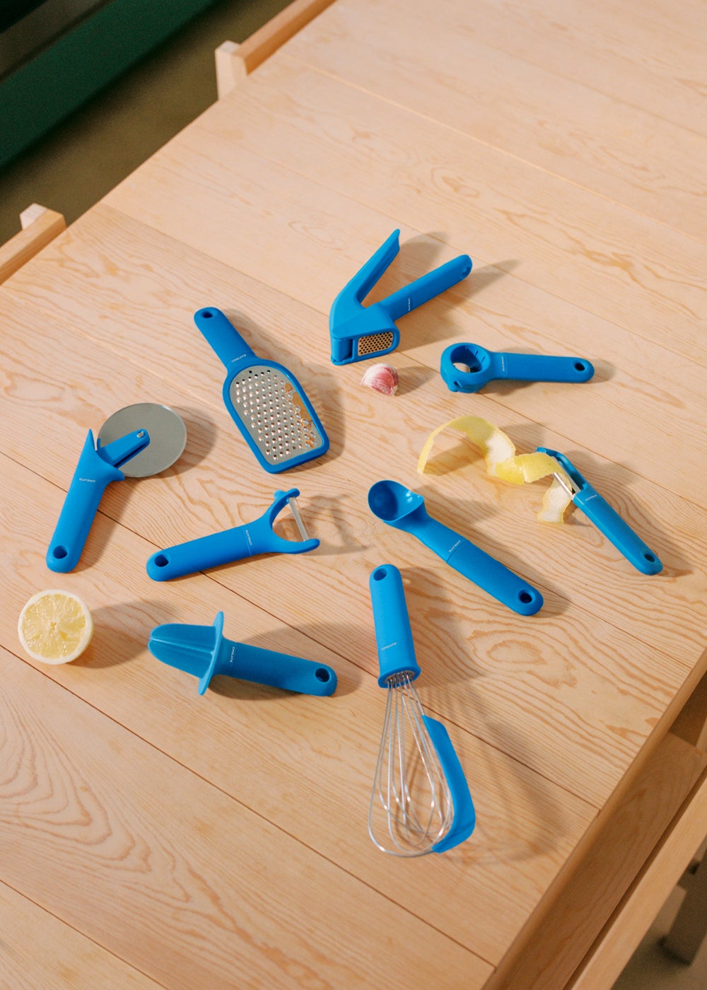 CREATE - KITCHENWARE STUDIO - Pack de 9 ustensiles de cuisine - Bleu ...