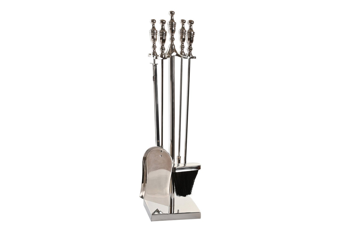 Set de cheminée 4 acier aluminium 11x4x52 nickelé | Leroy Merlin