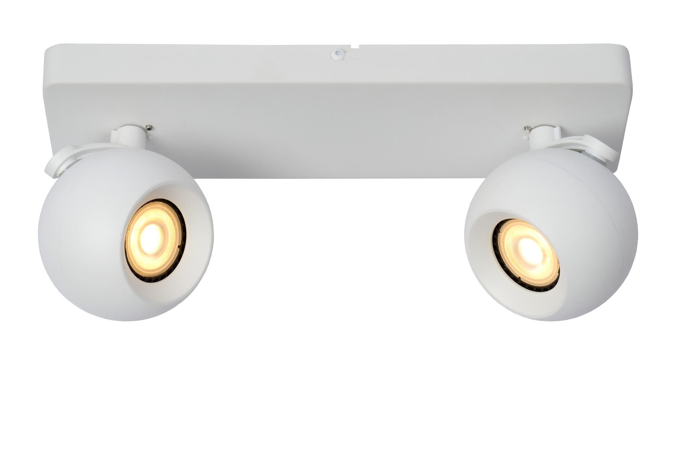 Lucide FAVORI - Spot plafond - 2xGU10 - Blanc | Leroy Merlin