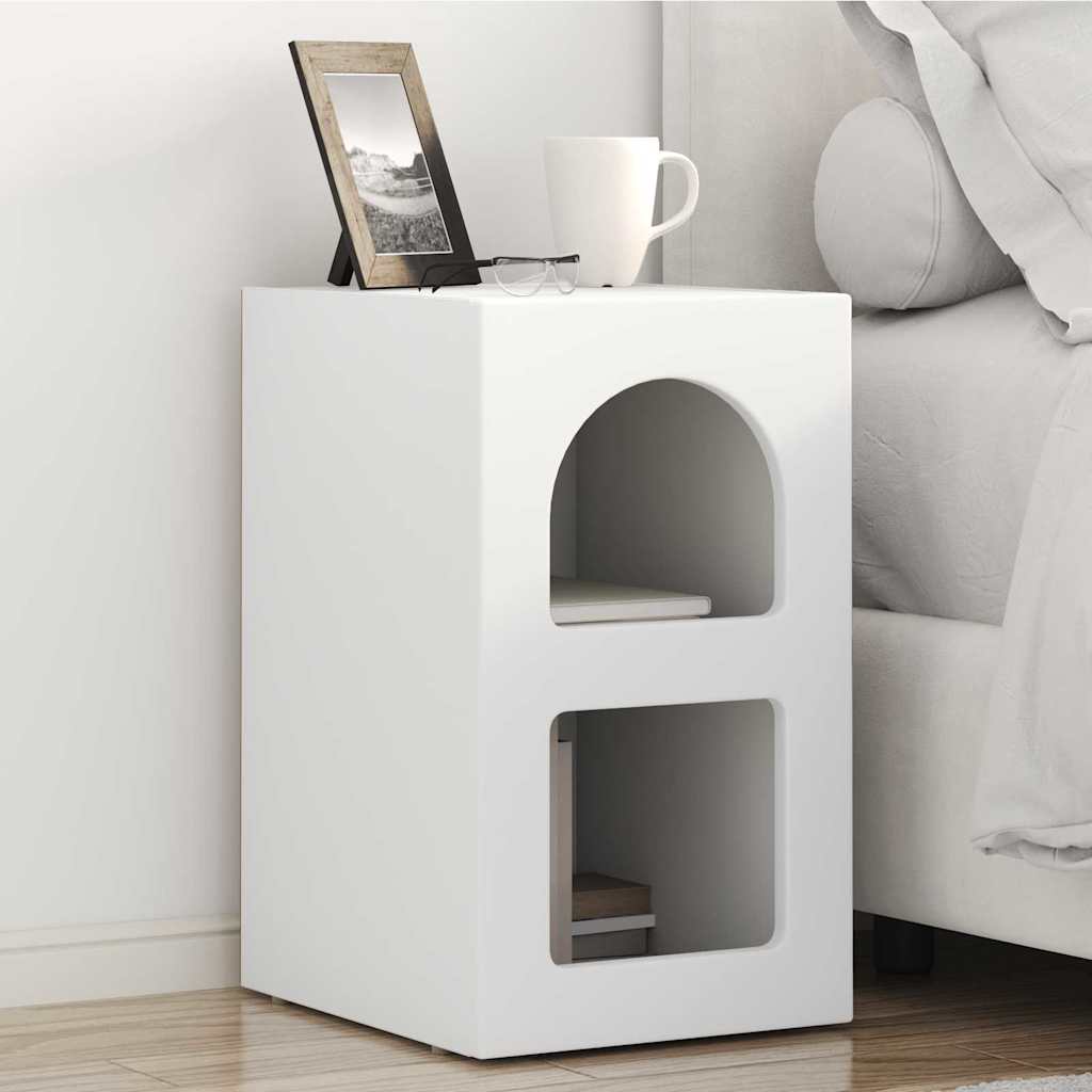 Table de chevet 2 pcs Blanc 29,5 x 33,5 x 50 cm | Leroy Merlin