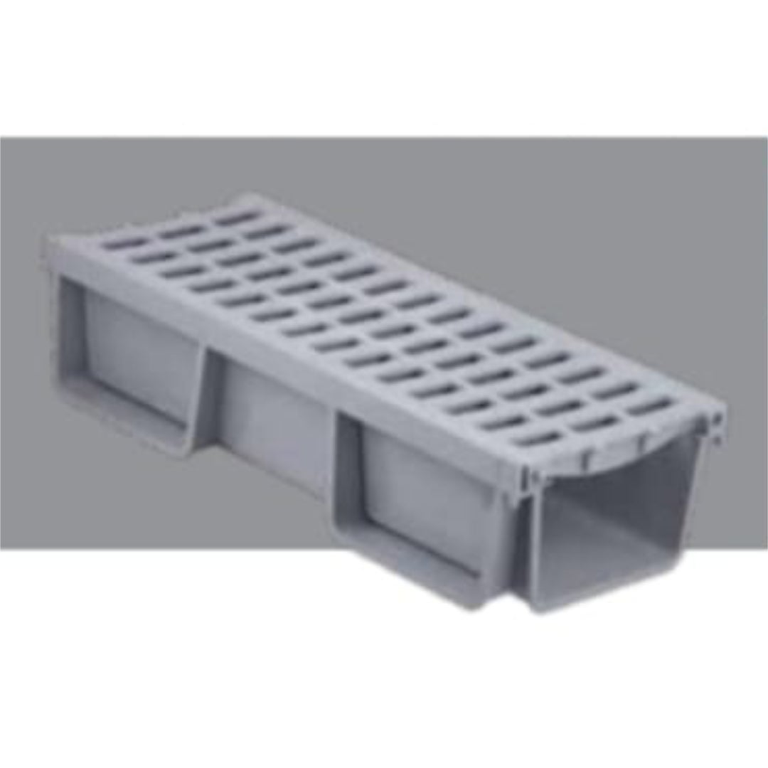 Canal évacuation d'eau PVC rectangulaire - caniveau | Bricoman