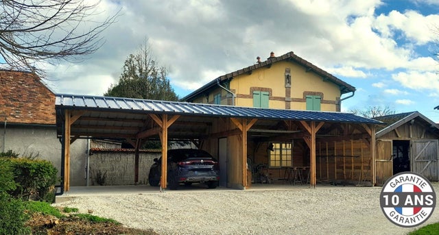Carport bois 2 pans au meilleur prix | Leroy Merlin
