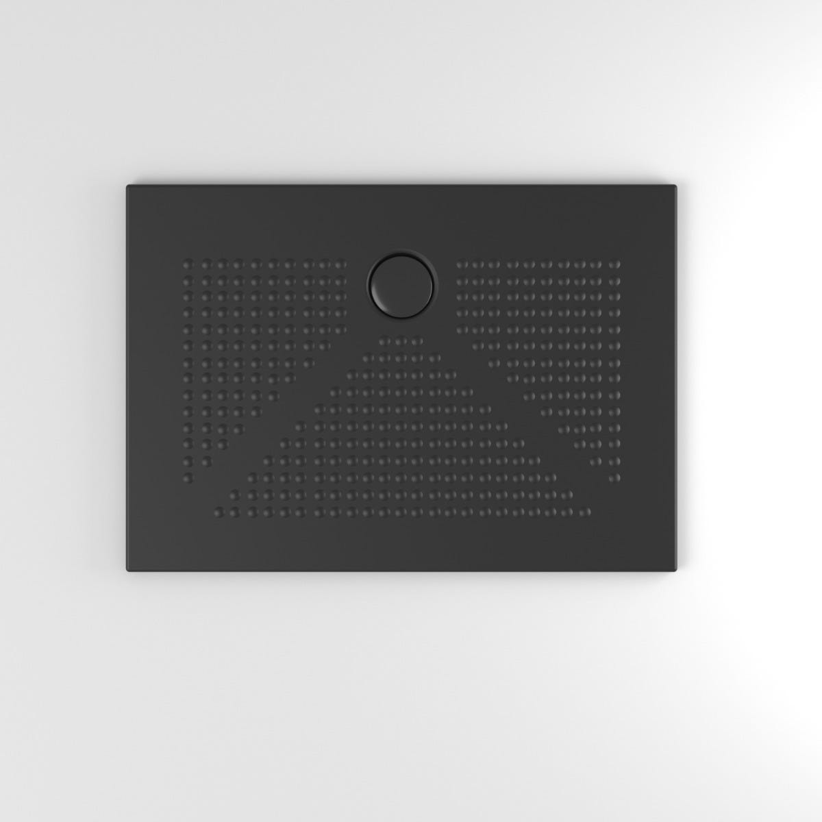 PLATEAU DE DOUCHE 70X100 EN CÉRAMIQUE NOIRE | DELFINO | Leroy Merlin