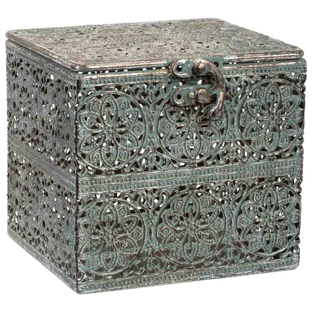 Caja de metal negra 12.5x12.5x11.5h cm | Leroy Merlin