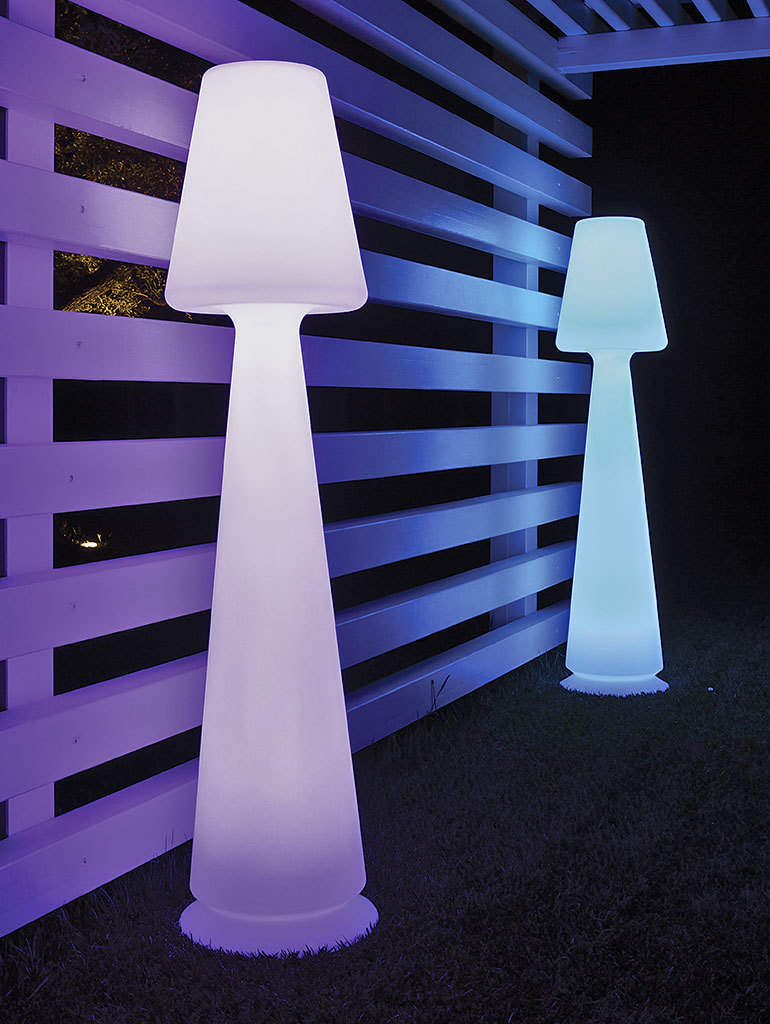 Lampadaire LED Rechargeable LUXGREEN Lumina 120 Ø30x120cm – 16 Couleurs ...