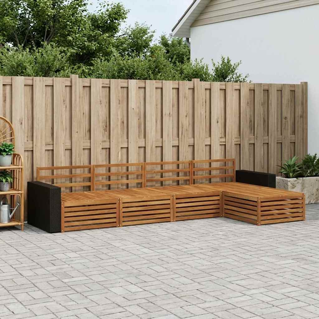 Ensemble de canapés d'extérieur 5 pcs Naturel | Leroy Merlin