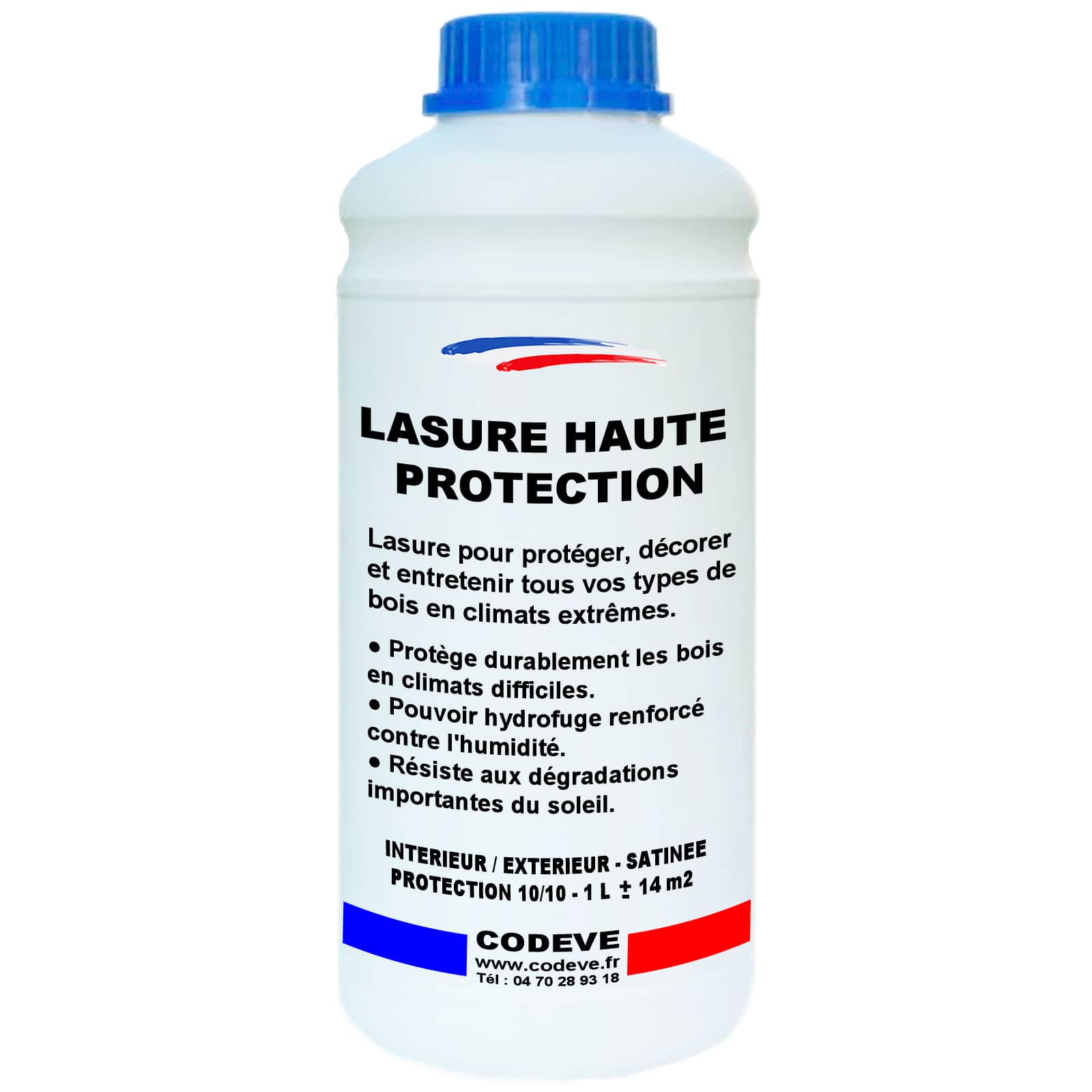 Lasure Haute Protection - 1 L - Codeve Bois - Chêne doré - Pour Une ...