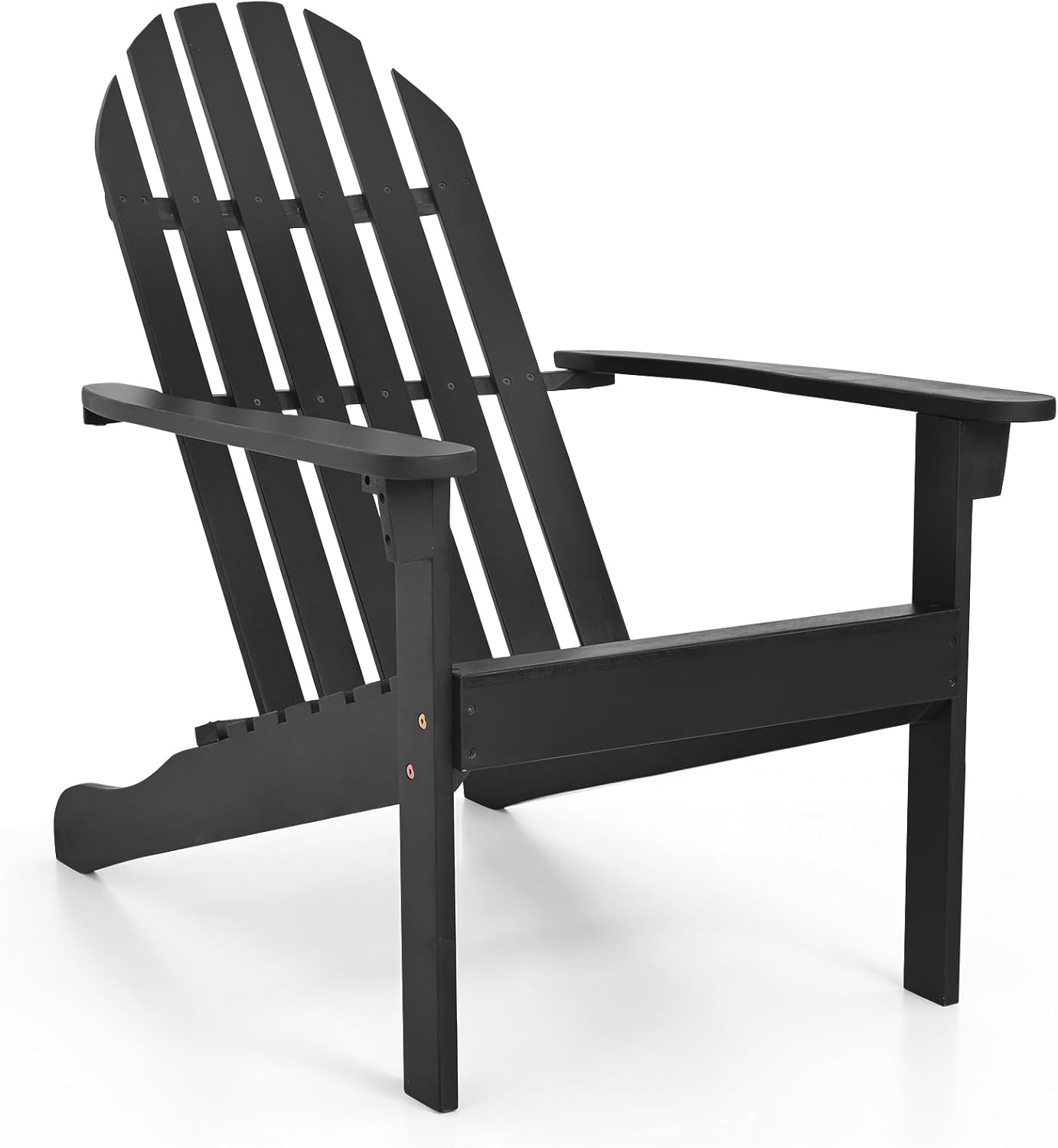 Chaise Adirondack en Bois d’Acacia avec Assise Incliné et Dossier Haut ...