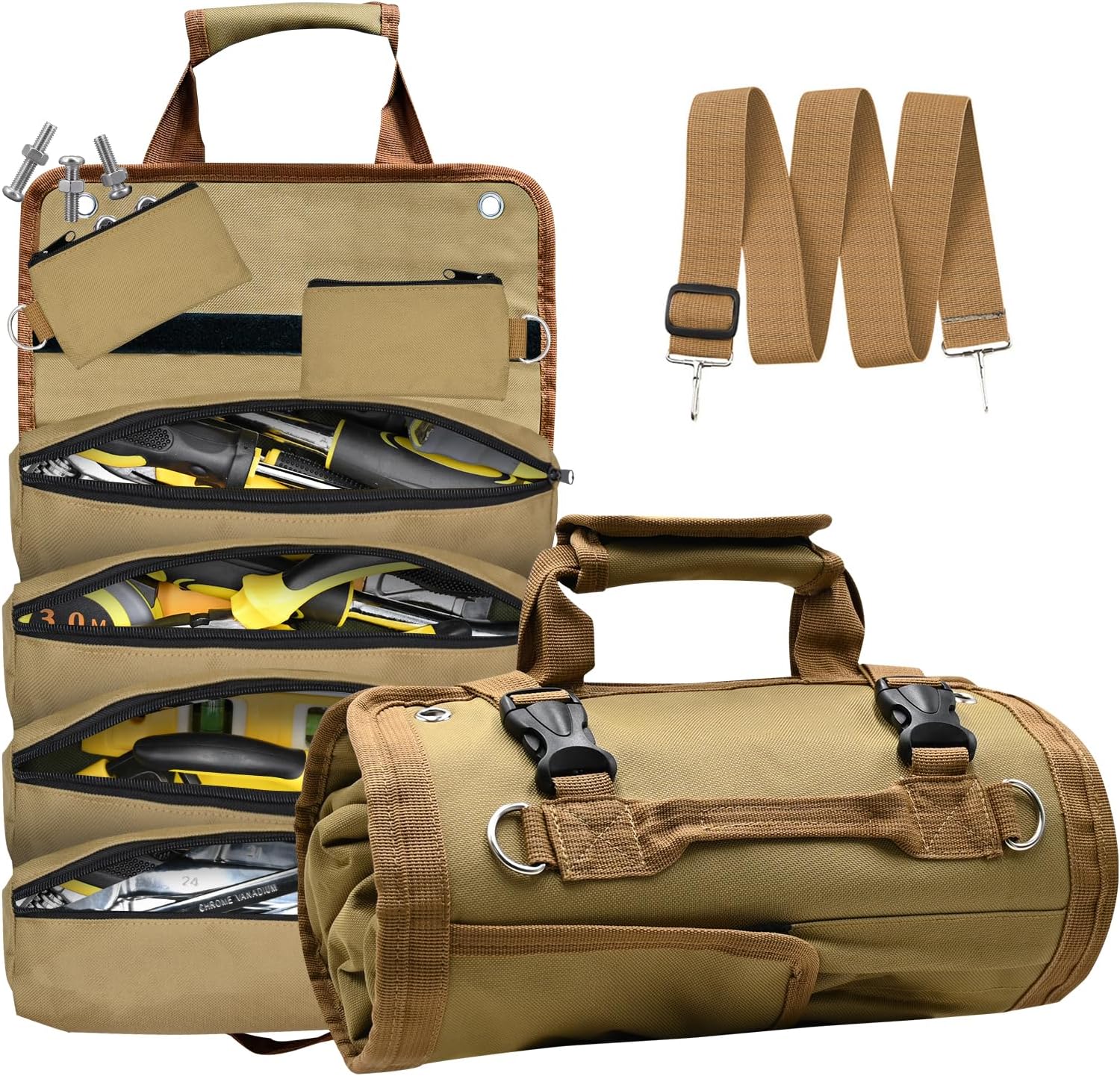 Bolsa de herramientas, organizador de herramientas con 2 bolsas ...