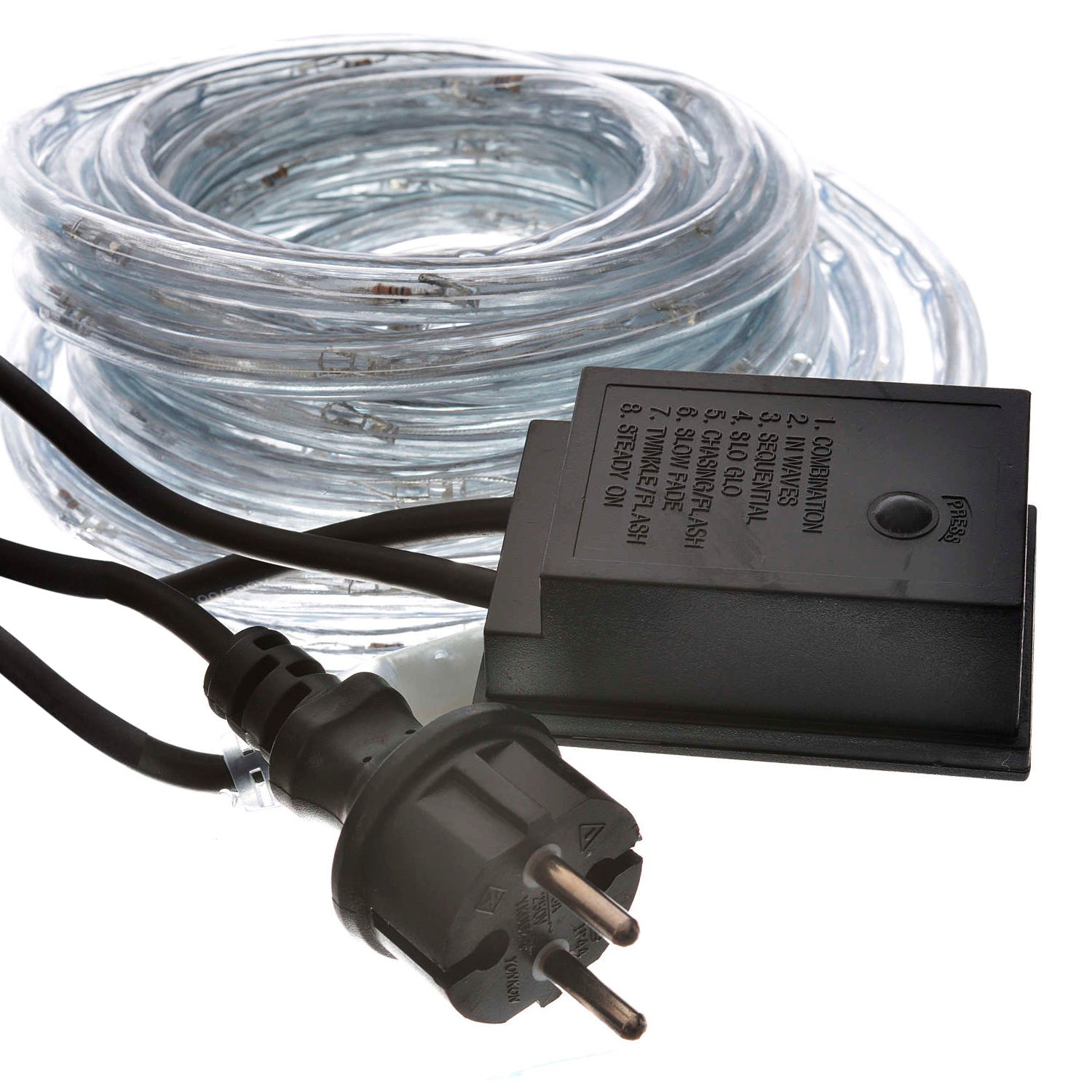 Manguera de luces LED azul 18 metros. 1800x1,5x1,5 Cm. Color: Azul DAM | Leroy Merlin