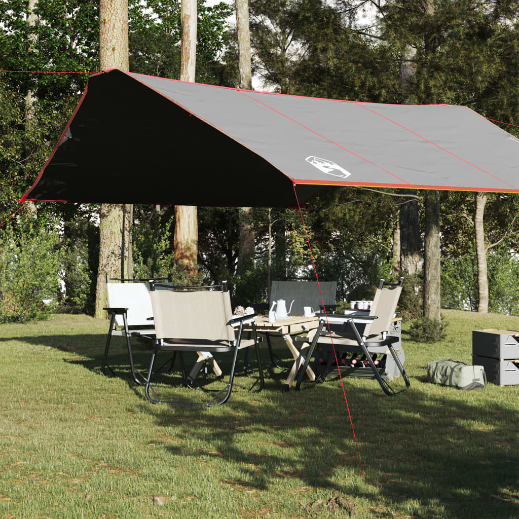 Maison Exclusive - Bâche de camping gris et orange 420x440 cm ...