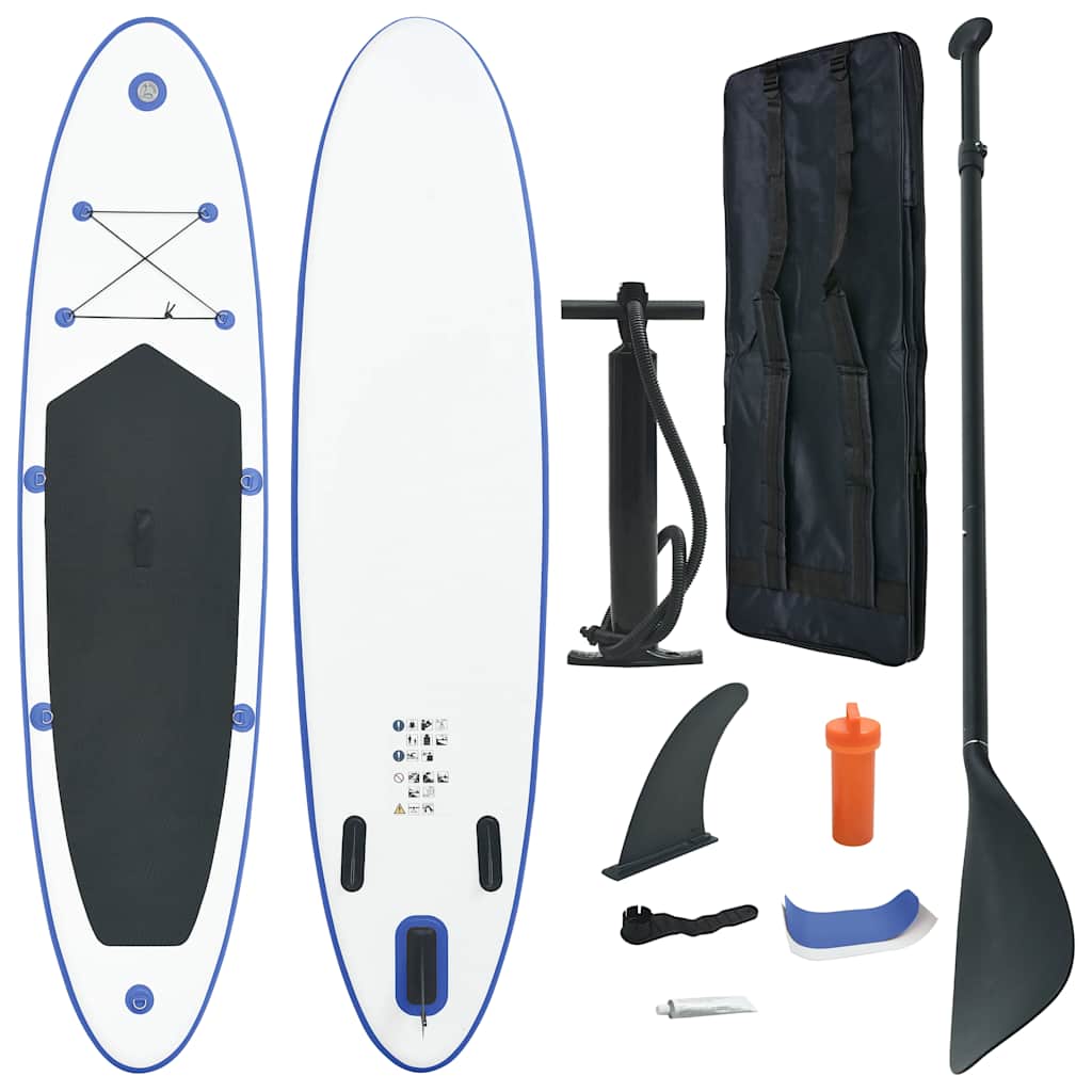 Ensemble de planches SUP gonflables Bleu et blanc | Leroy Merlin