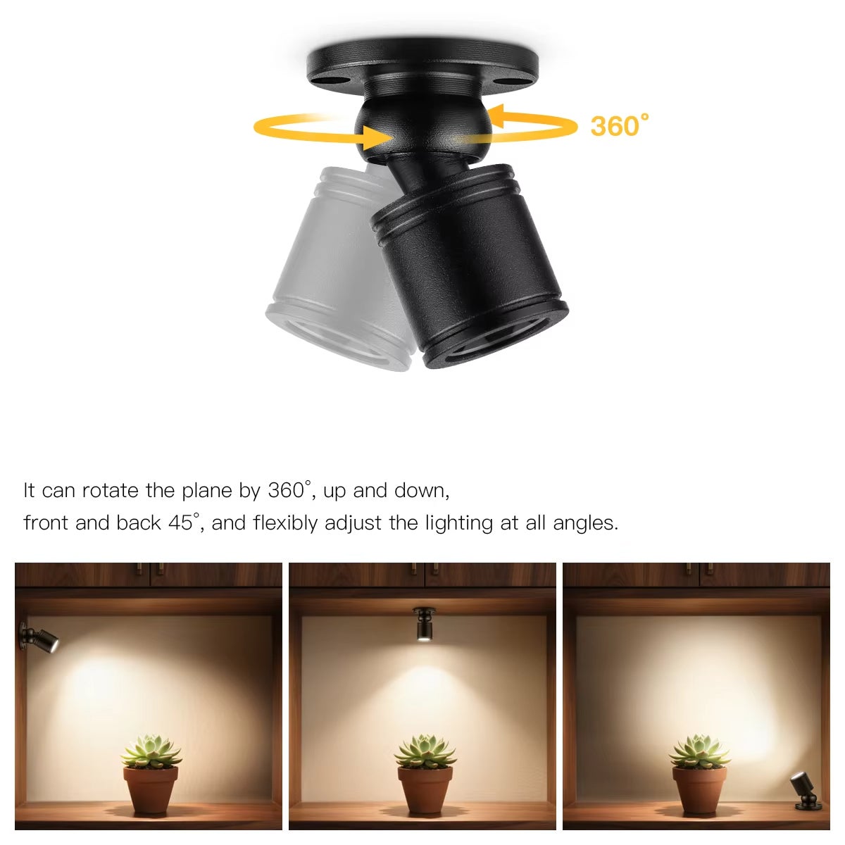Foco LED USB de 5 V, mini foco de techo de 1 W, ideal para escaparates ...