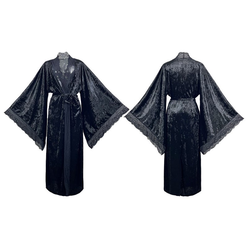 Peignoir de bain kimono en satin et soie pour femme | Leroy Merlin