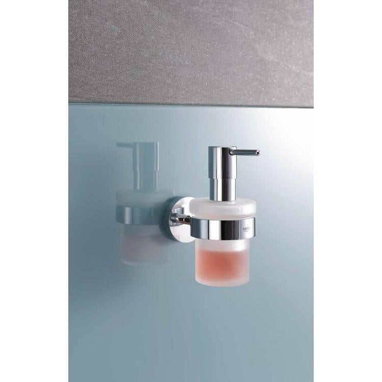Grohe Essentials - Distributeur de savon liquide avec support, chrome ...
