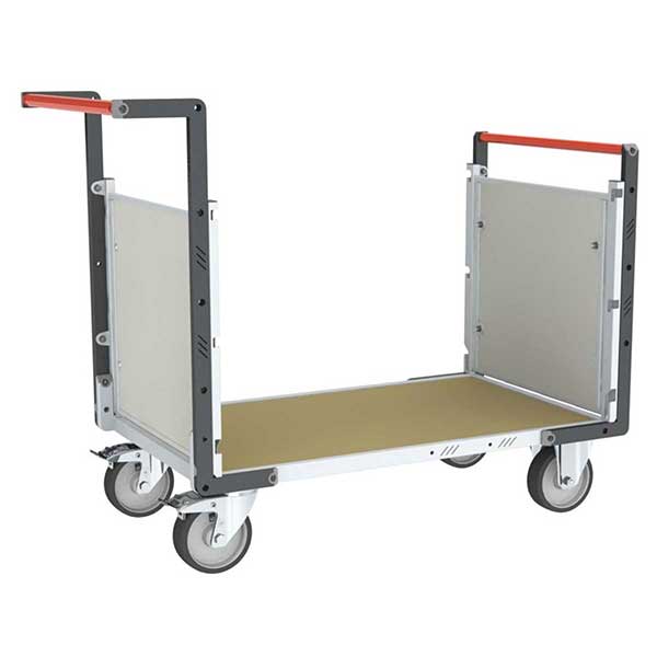 Chariot modulable PVC 2 côtés - Plateau : 1000 x 700 mm - Charge max ...