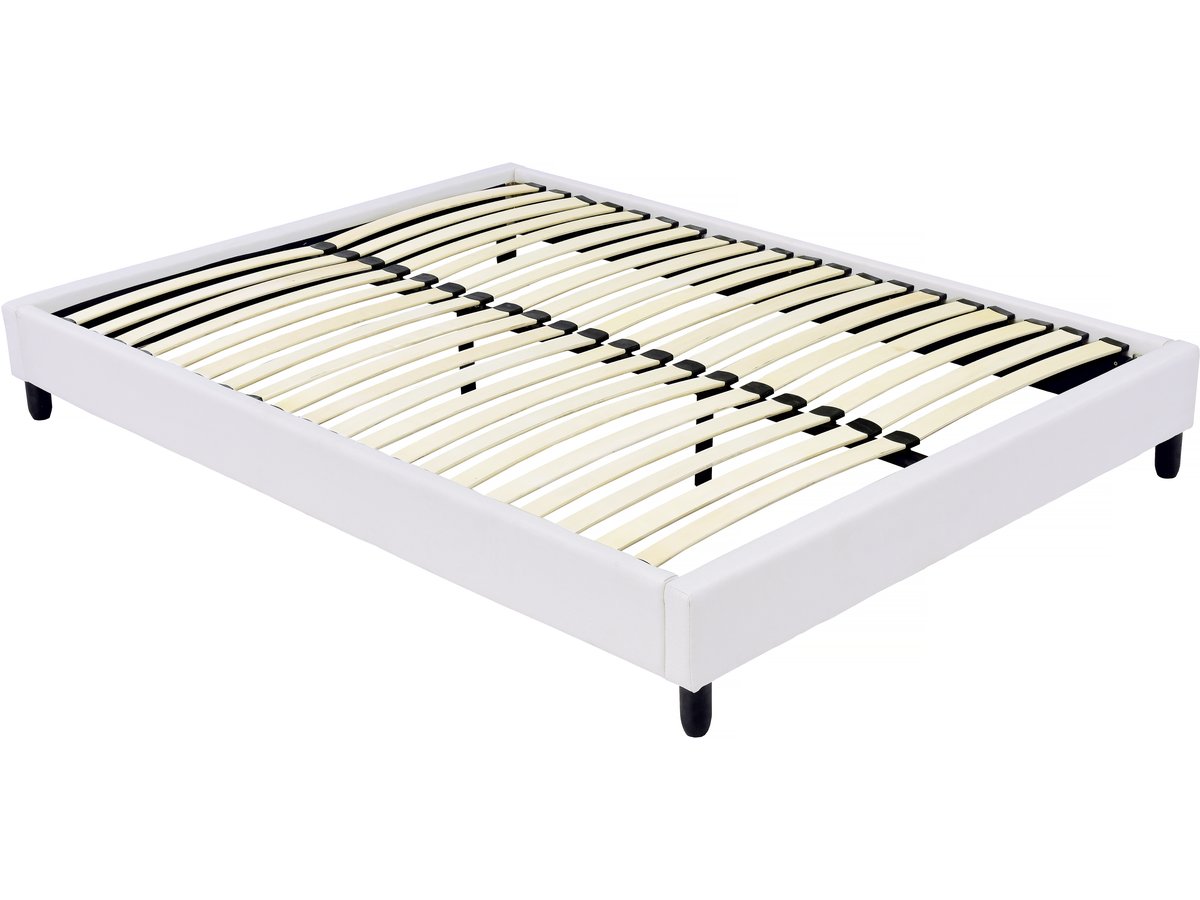Sommier tapissier à lattes - 160 x 200 cm - 13 lattes - Blanc | Leroy ...