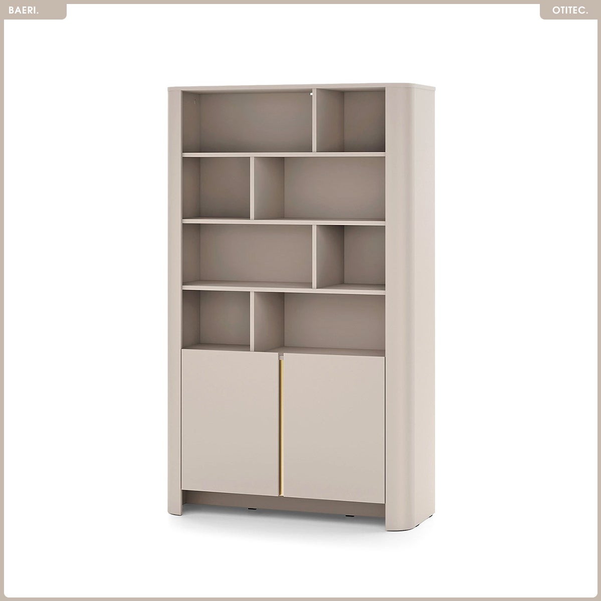 Bibliothèque - L.103 x H.170 x P.39 cm - BAERI | Leroy Merlin