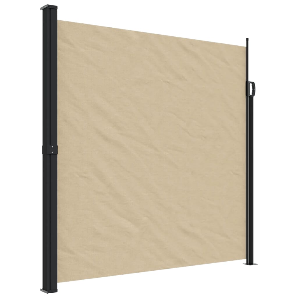 Paravent extérieur | Auvent latéral rétractable beige 200x500 cm ...
