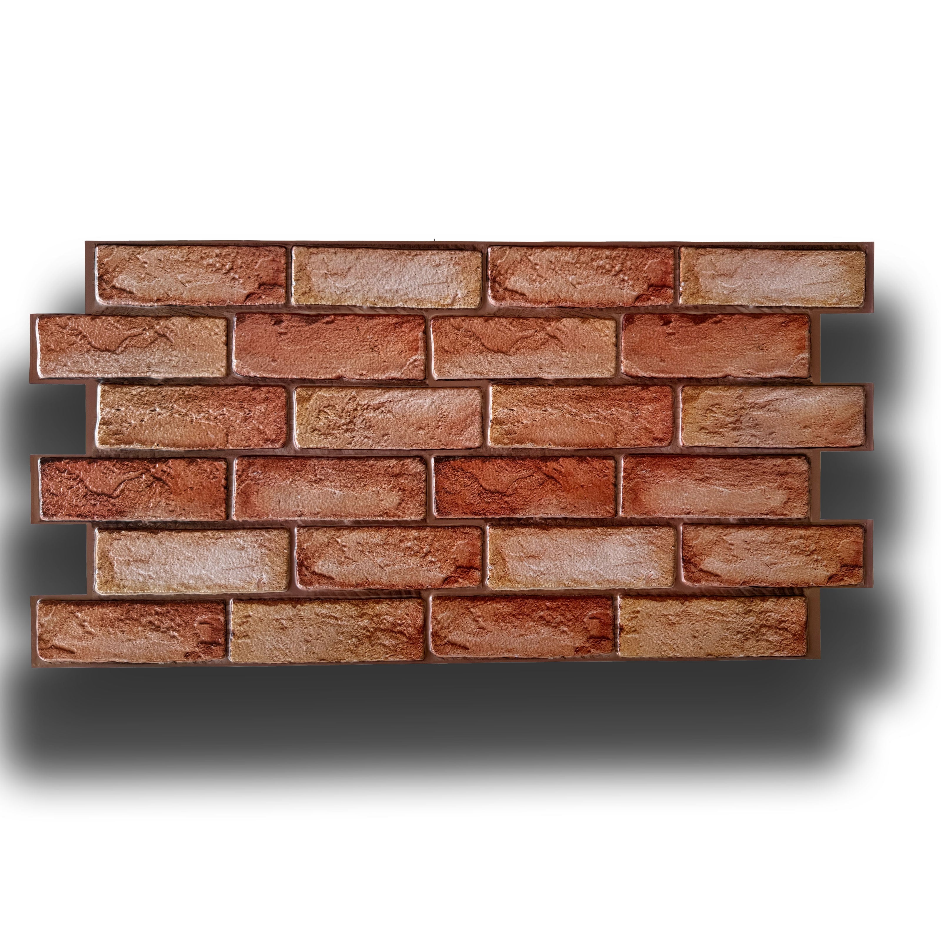 Lot de 10 ou 20 Panneaux 3D Revêtement mural PVC effet BRIQUE TERRE ...