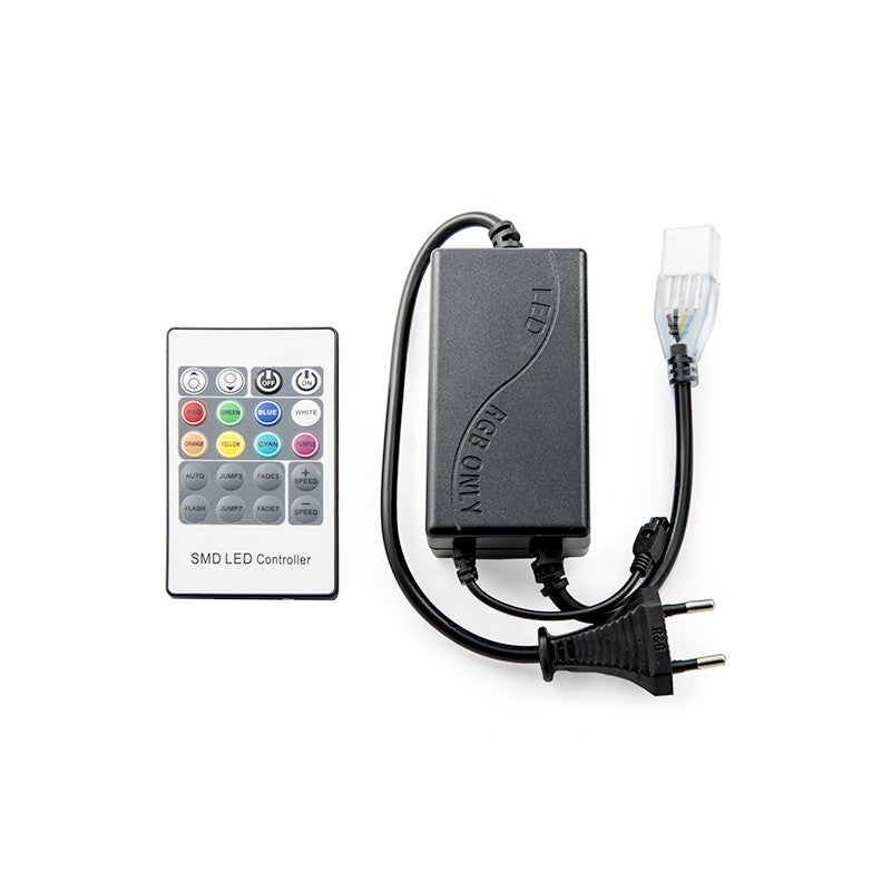 Controlador Tira LED RGB 220VAC Mando a Distancia 50M [HO-CON220RGBMD ...