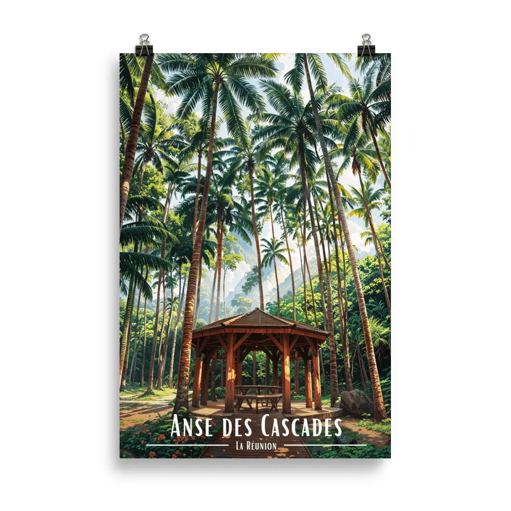 Affiche de La Réunion 'Anse des Cascades' | Leroy Merlin