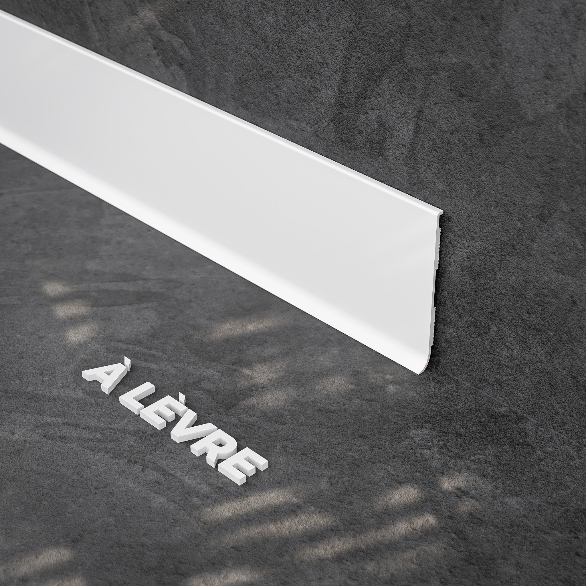 Plinthe à Lèvre PVC - Blanc - 1 m, À l'unité | Leroy Merlin