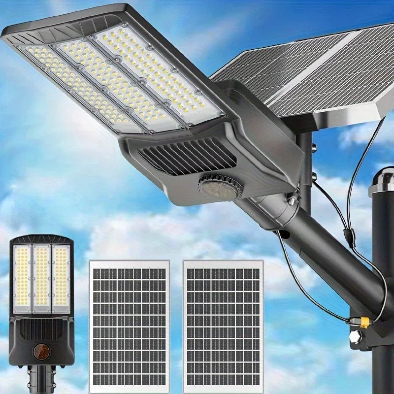 Solarne lampy uliczne, zewnętrzne lampy z czujnikiem ruchu, solarne ...