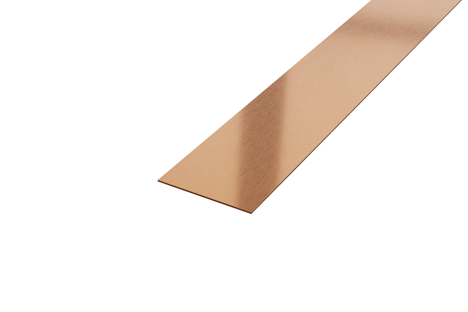 Bande Décorative Inox pour Murs Cuivre Mat - 5cm X 244cm | Leroy Merlin