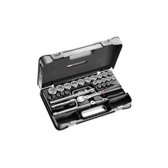 Coffret douilles FACOM 1/2 - 6 pans métriques - 30 pièces - S.161-5P6 | Bricoman