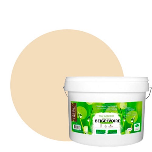 Beige Ivoire Peinture interieur aspect mat Natura - Beige Ivoire - 10L ...