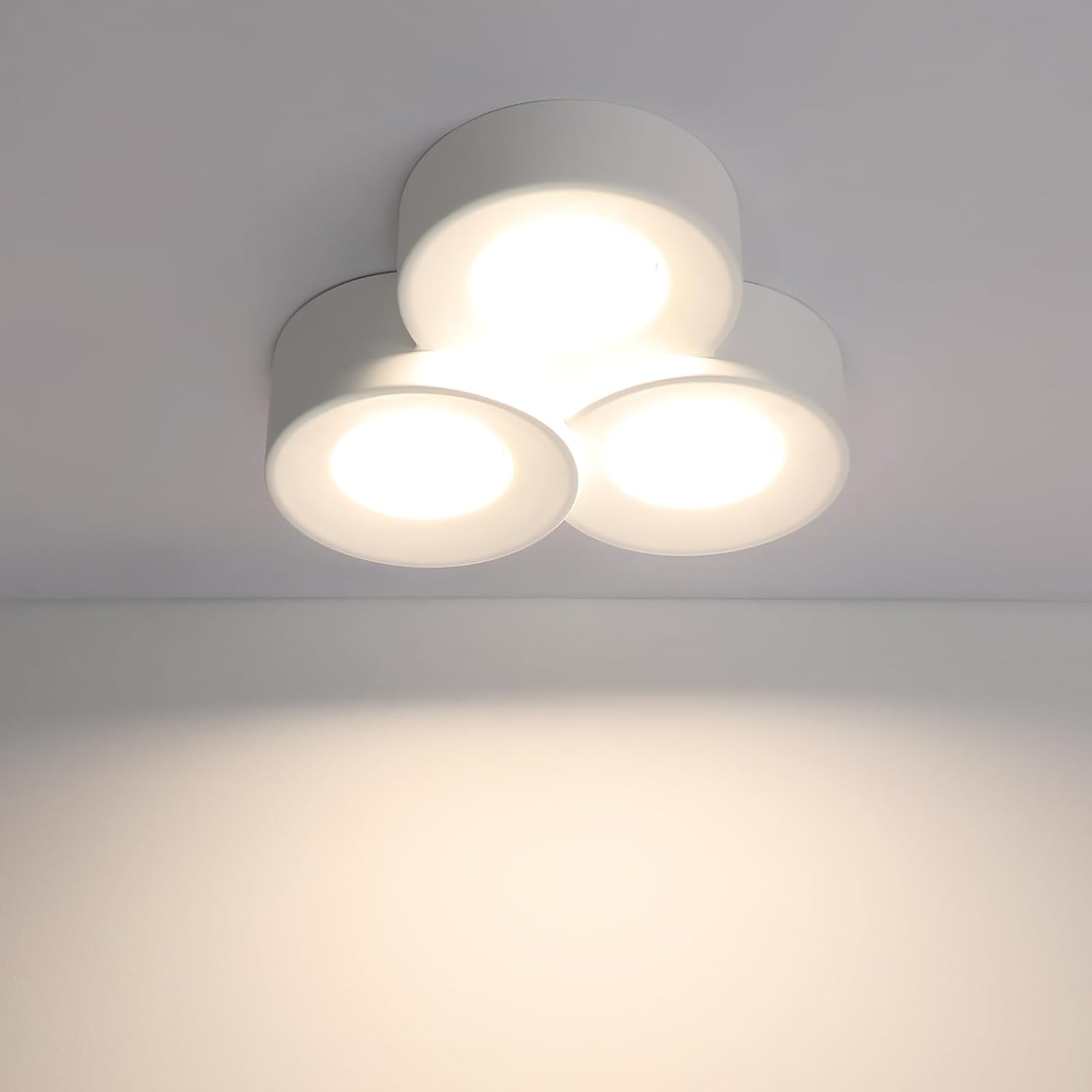 ZMH Foco de techo GU10 blanco moderno para cocina y salón | Leroy Merlin