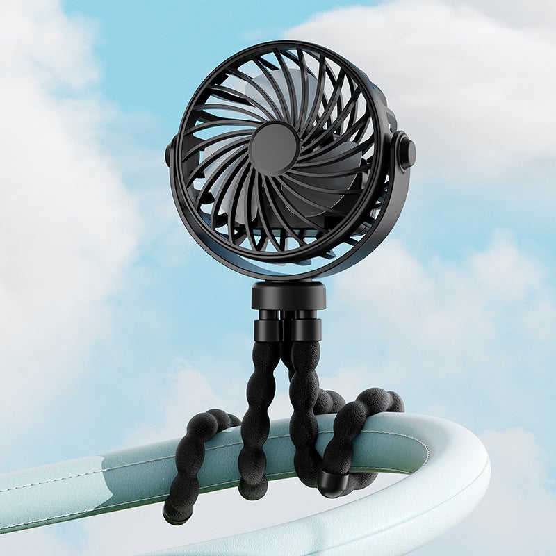 Mini ventilateur portable, ventilateur rechargeable avec trépied ...