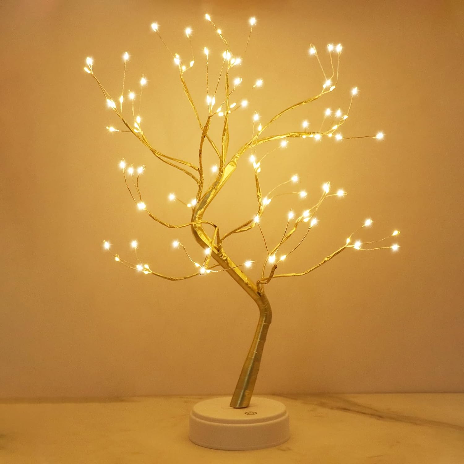 Guirlande lumineuse LED pour sapin, lumière blanche chaude, réglable ...