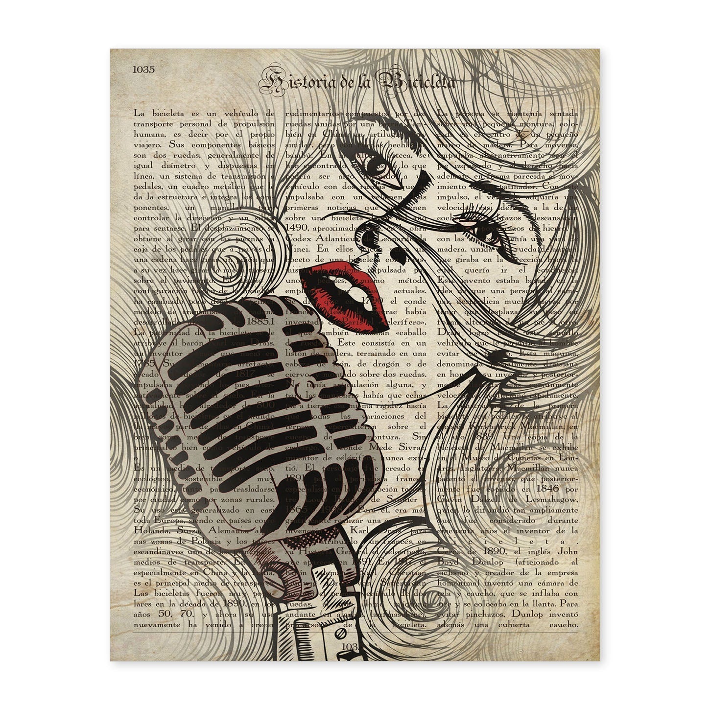 Affiche De Chant. Girls Avec Des Textes. Design D'intérieur Pour Les ...