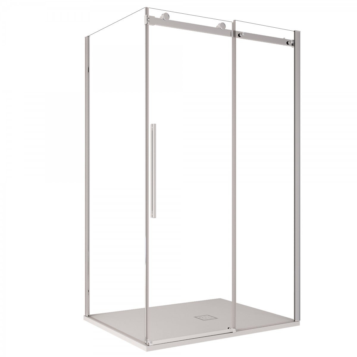 Box doccia due lati trasparente anticalcare porta scorrevole h195 8mm ...