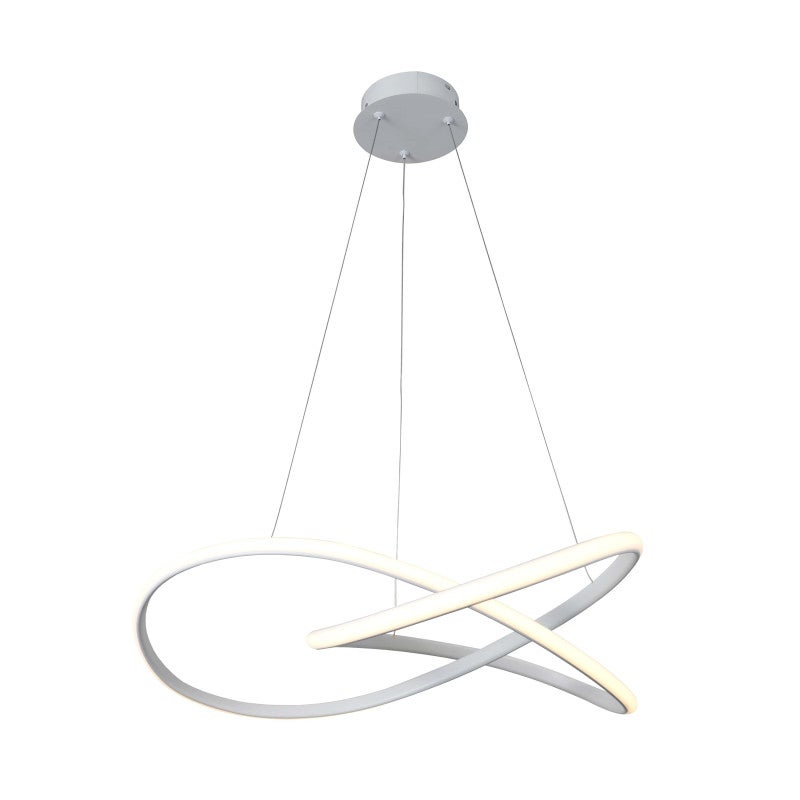 Lampe Suspendue LED 30W - Blanc - 2400lm - 600mm - Optonica | Leroy Merlin