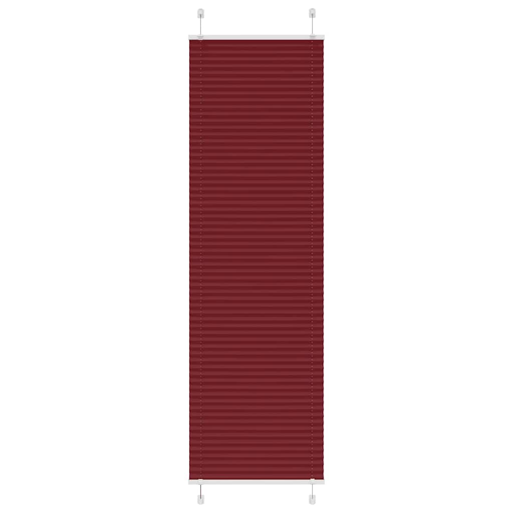 Store plissé | Store pliant rouge bordeaux 60x200 cm largeur du tissu ...