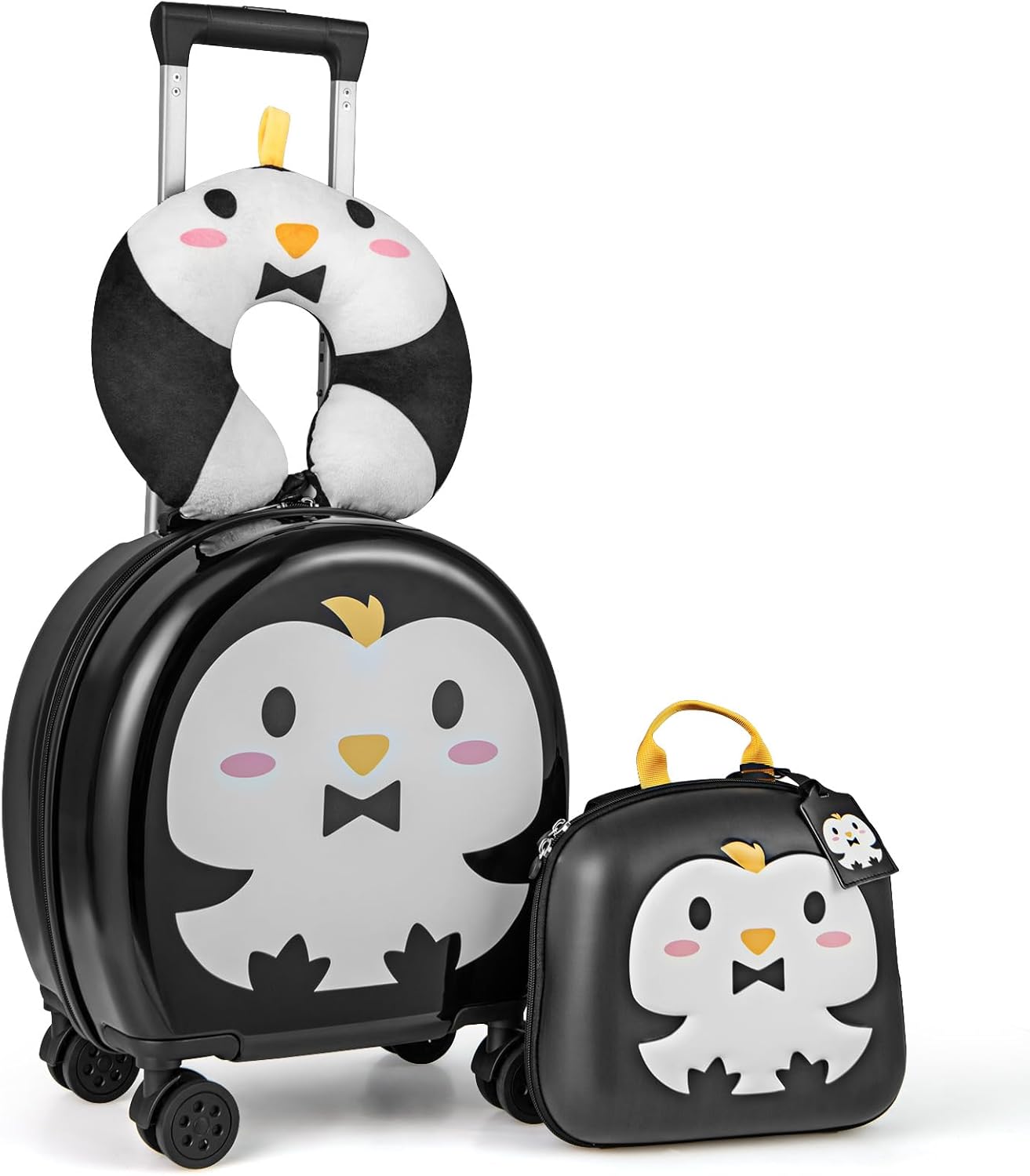 Valise Cabine Enfant 4 PCS, 14'' Valise à roulettes Enfant avec 10 ...