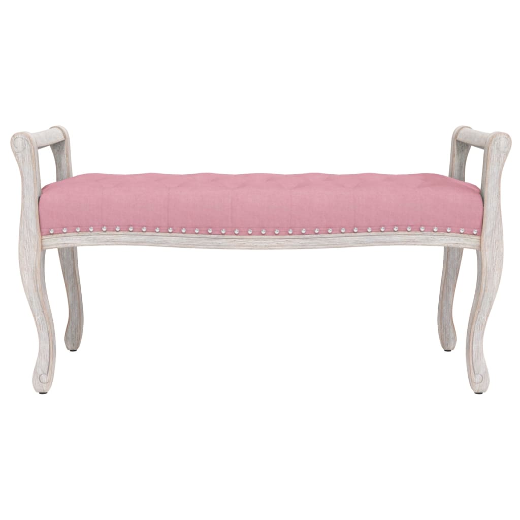 Banc Rose 110x45x60 cm Velours | Leroy Merlin