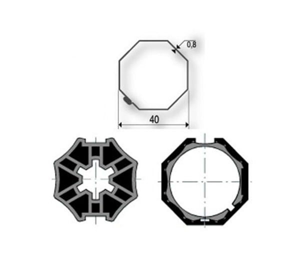 Adaptaciones de motor Somfy - Eje Imbac Ø40mm 9500398 - para motor ...