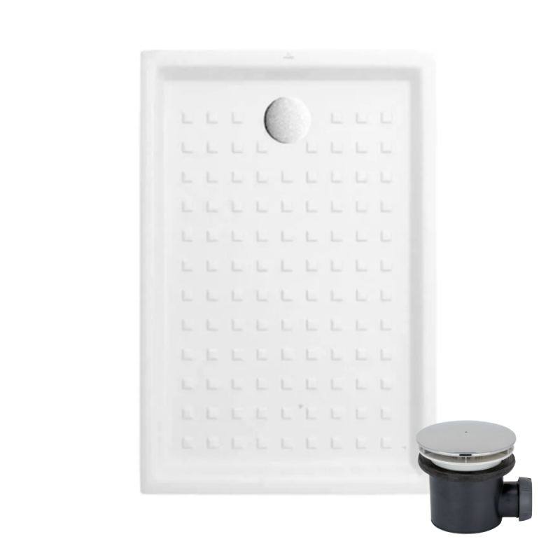 Pack receveur 100 x 80 VILLEROY ET BOCH O Novo ceramique rectangle ...