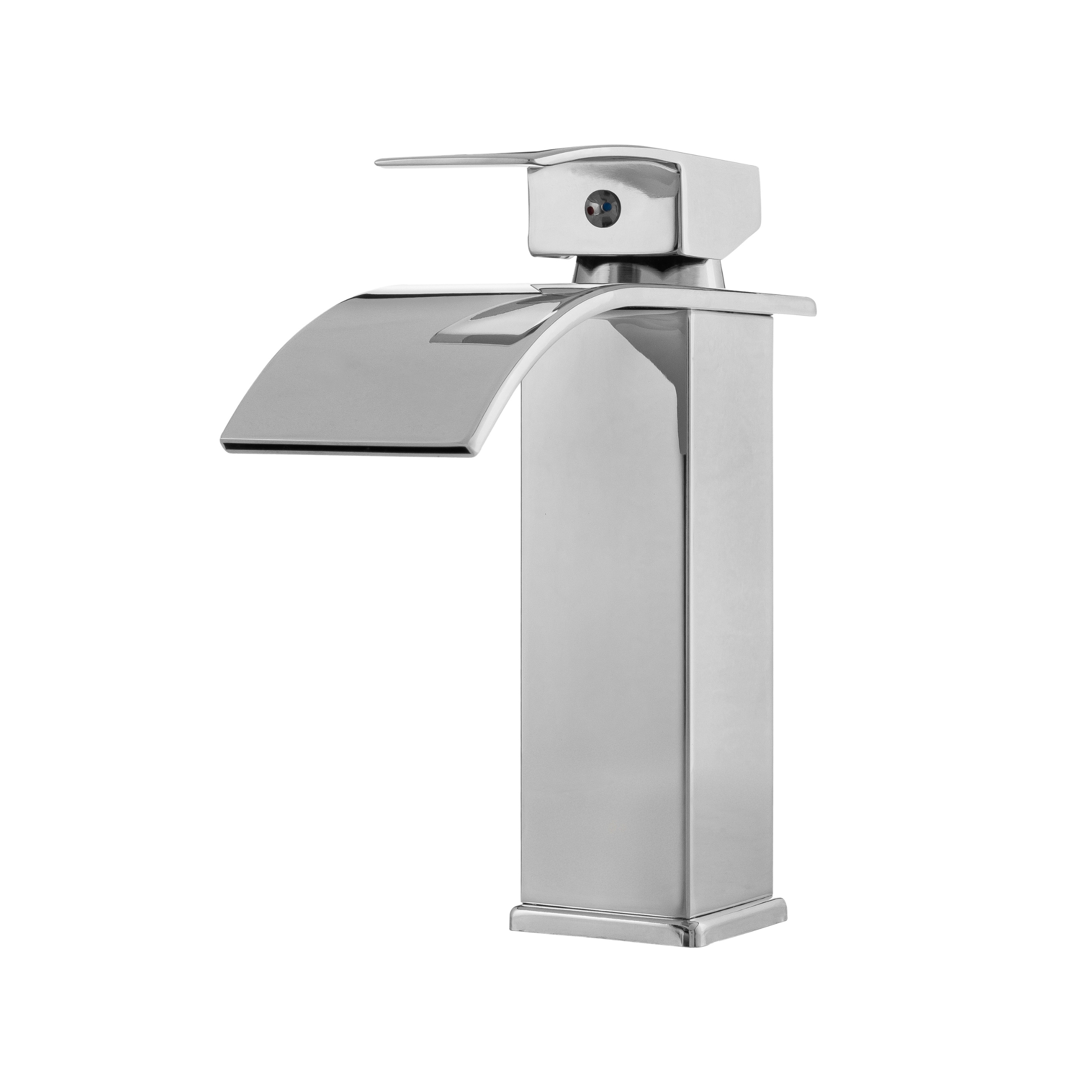 SILLA Mitigeur lavabo moderne en Laiton, cascade, Chromé | Leroy Merlin
