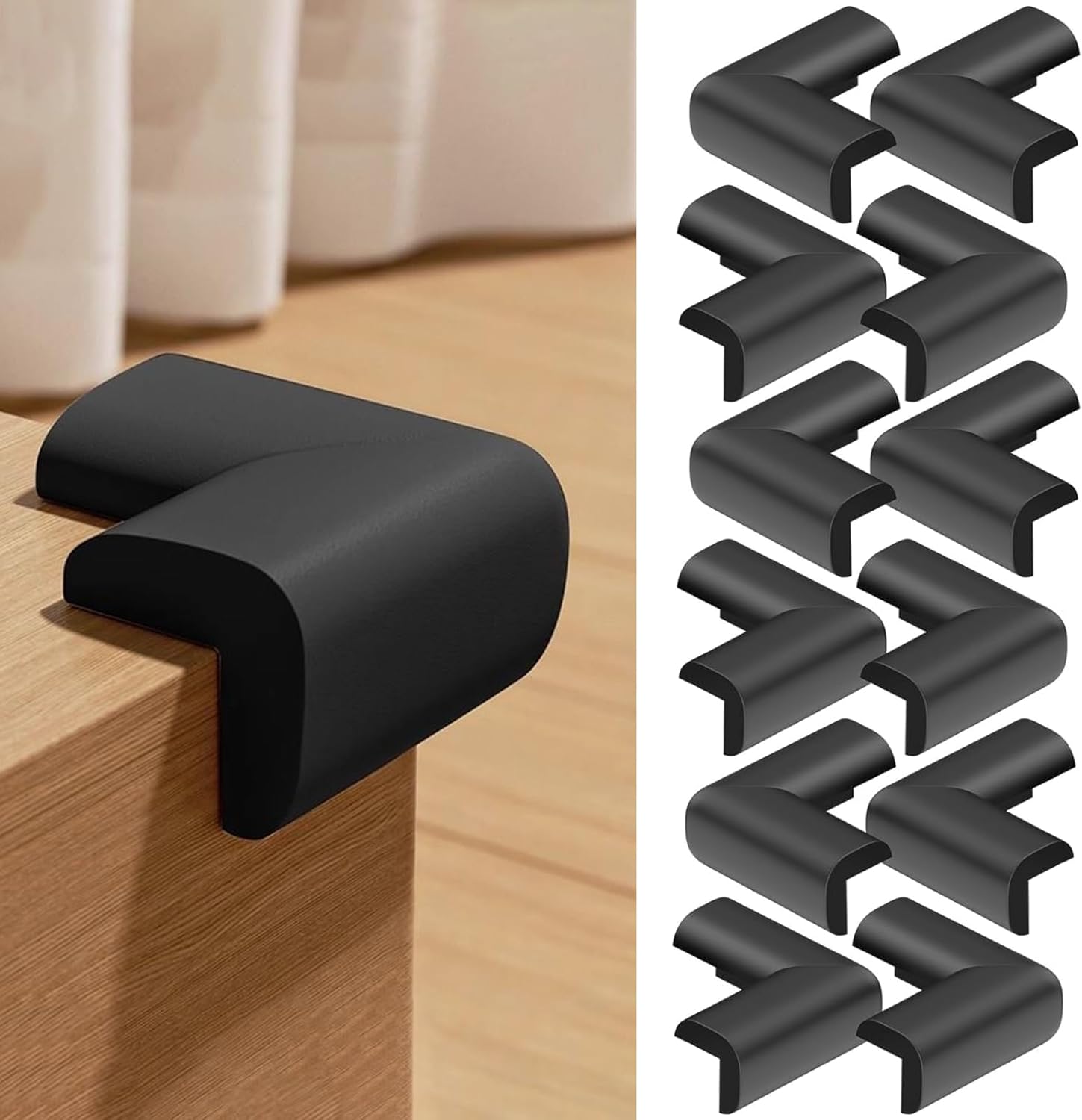 Coussins de Sécurité pour Coins de Table, Lot de 12, Adhésifs 3M ...